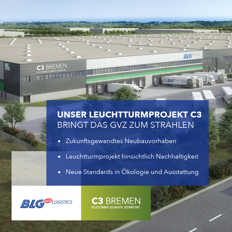 Sustainable logistics buildings. The C3 Bremen | BLG LOGISTICS
